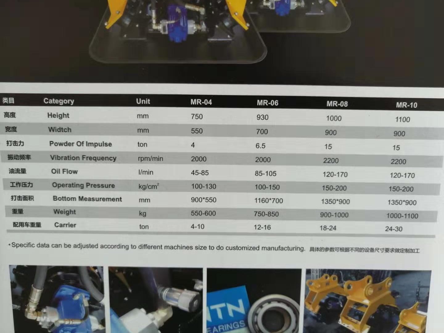 Hydraulic Plate Compactor for Komatsu PC60 / SDLG E680F similar - YJH ...